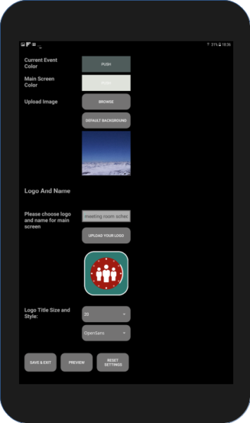 Meeting Room Schedule Display > A calendar display solution