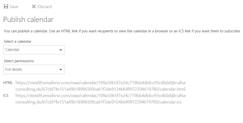 Publish Outlook(OWA) or Exchange calendar in few steps > Room Display