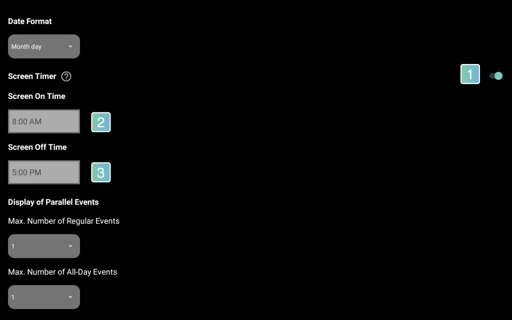 Screen Timer - Learn How to use the Auto screen On/Off time settings