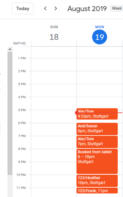 How to get hours reporting from calendar » Meeting Room Schedule