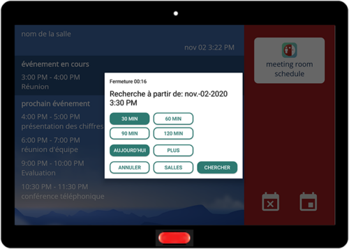 Features & Benefits > Meeting Room Schedule Display App